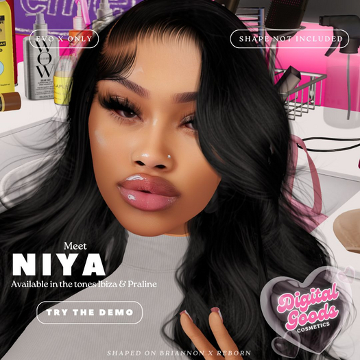 Second Life Marketplace - DG$- Niya Skin (Praline)